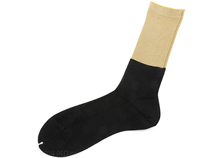 Antipast Two Tone Socks in Black/Gold : Ped Shoes - Order online or 866 ...