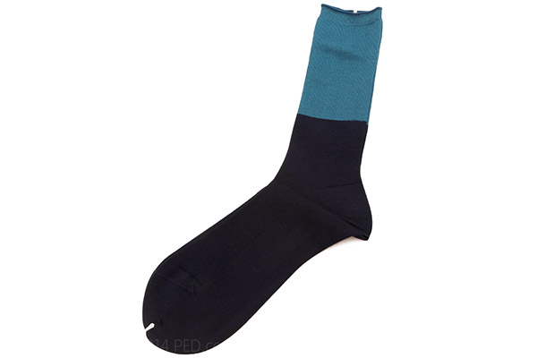 Antipast Two Tone Socks in Turquoise / Navy : Ped Shoes - Order online ...