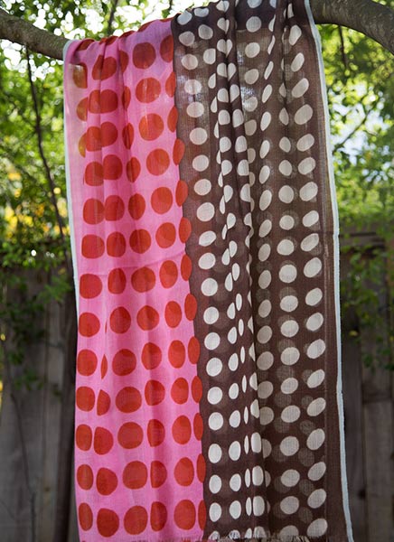 Epice Amaretto Scarf in Pink / Chocolate : Ped Shoes - Order online or ...