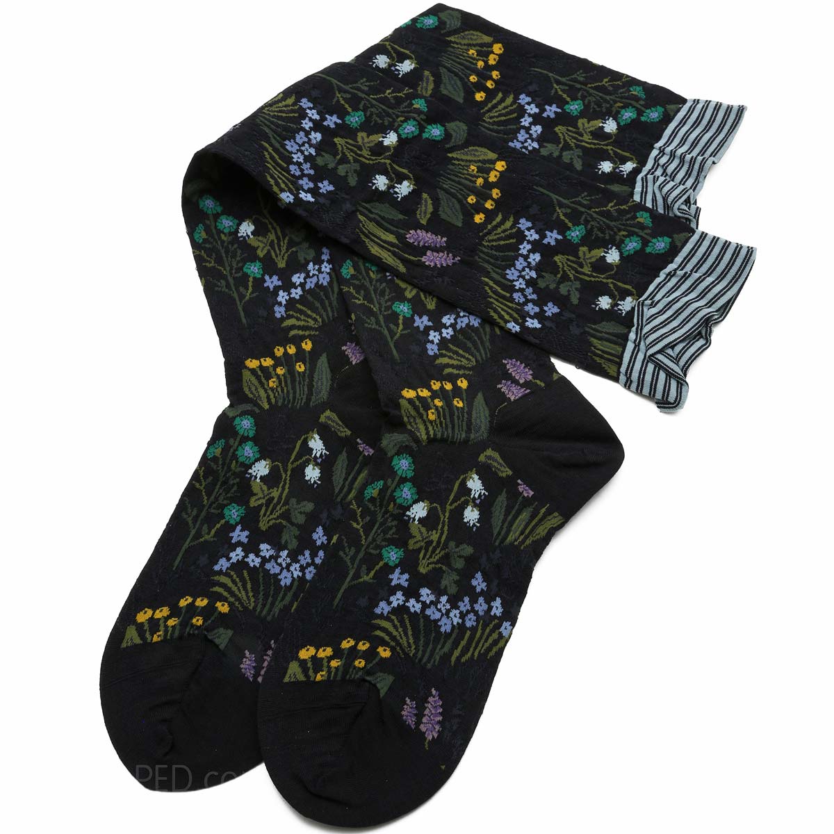 Socks: Antipast Delight Knee Hi in Black - Ped Shoes