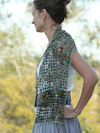 Sophie Digard Mini Pastille Pop Scarf in Leaves : Ped Shoes - Order ...
